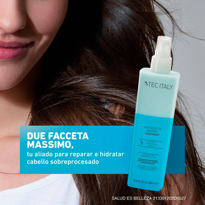 Máscara Tec Italy Massimo Due Faccetta 300ml Protección – Beauty Supply