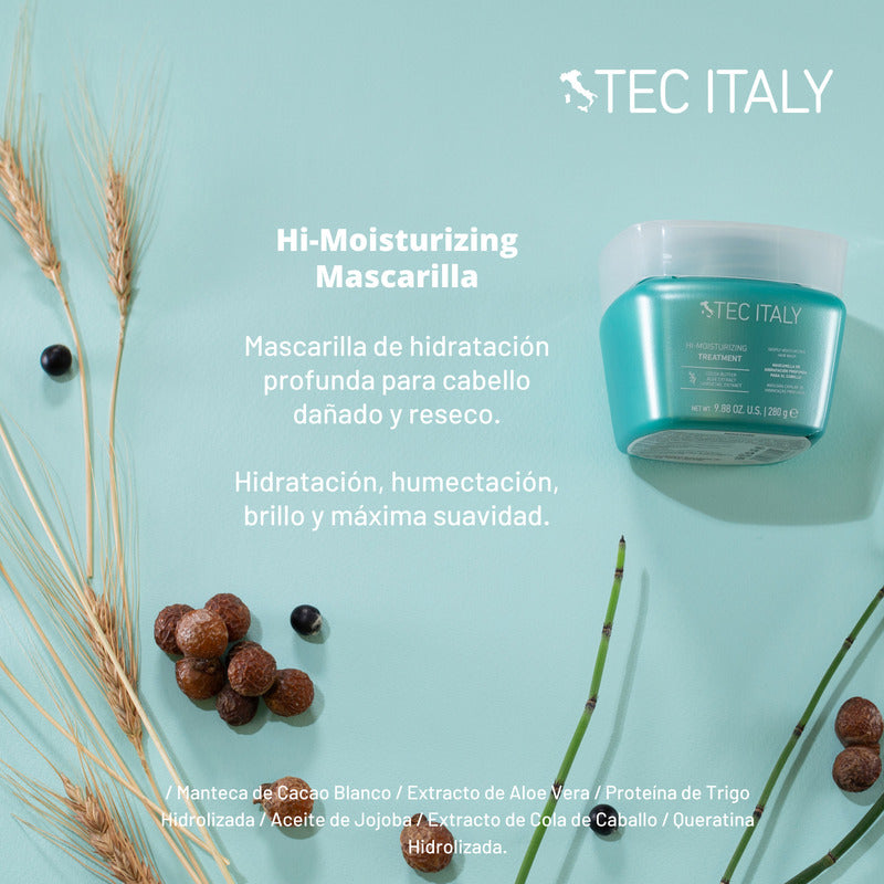 Máscara Tec Italy Hi-moisturizing 280g Hidratación Intensa – Beauty Supply